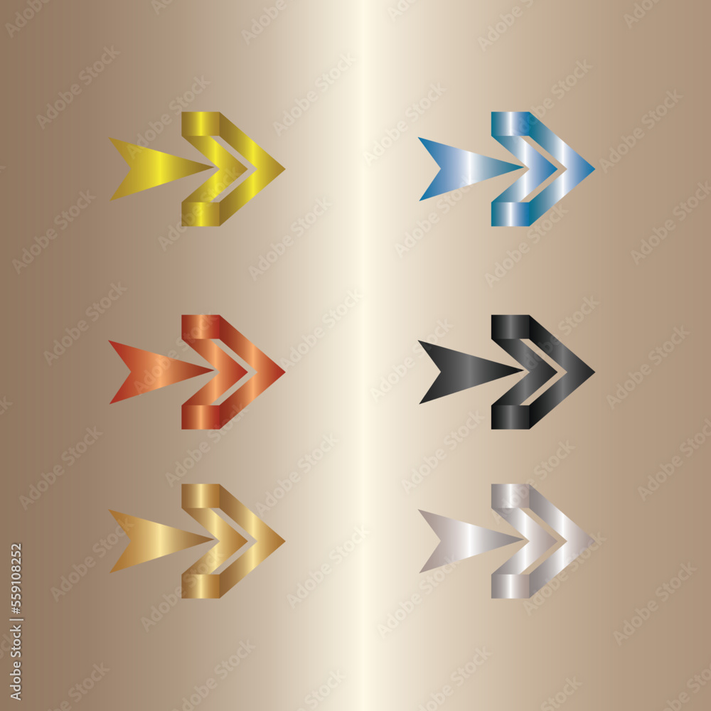 Gradient Arrows, Arrow, right Arrow Stock Vector | Adobe Stock