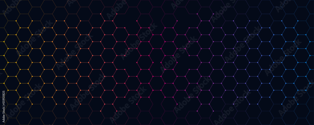 Abstract design element with geometric background of hexagons shape pattern Stock Vector | Adobe ...