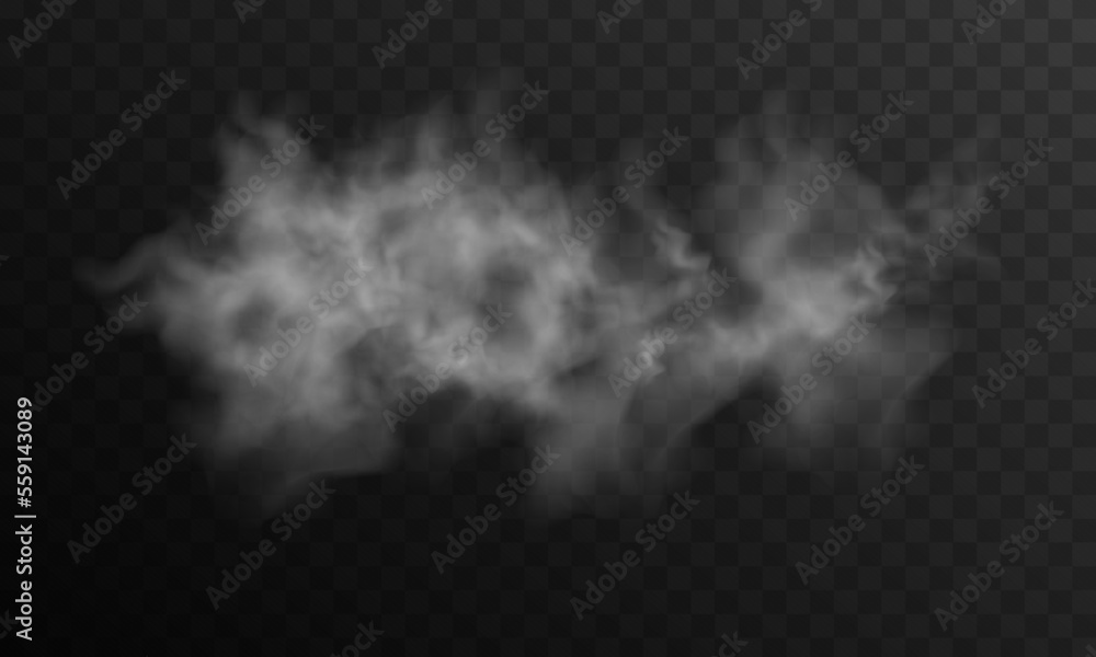 Special effect of steam, smoke, fog, clouds. Abstract gas on ...