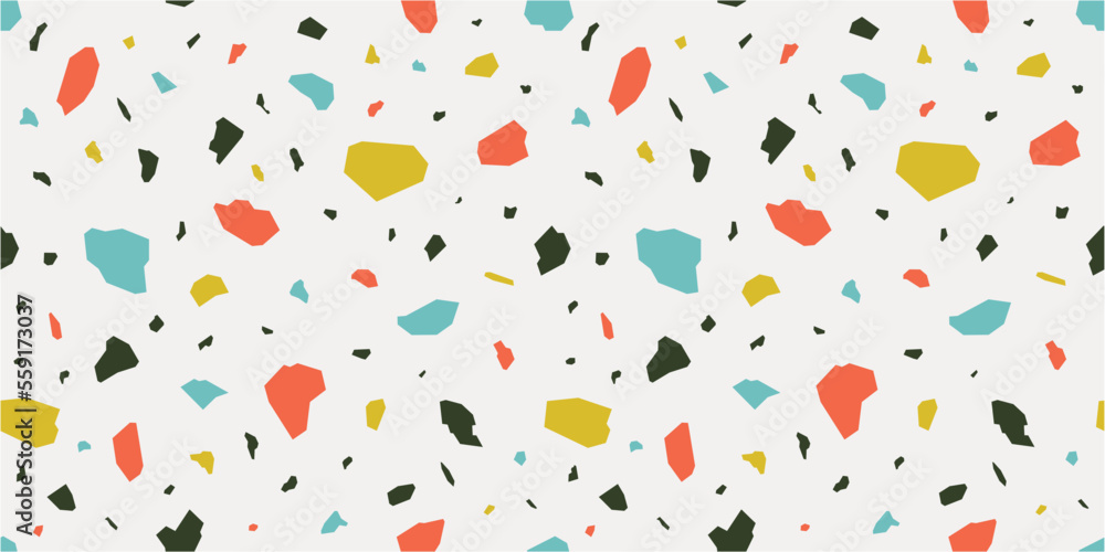 Terrazzo seamless patterns. Terrazzo seamless pattern. Collection of ...
