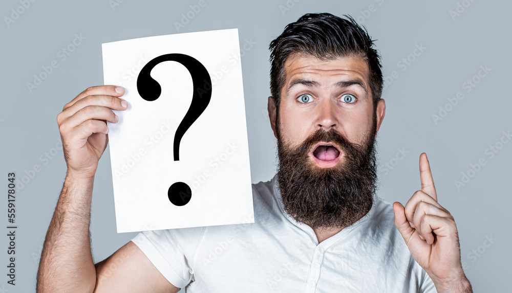 Question mark, symbol. Concept - challenging issue, looking for the ...