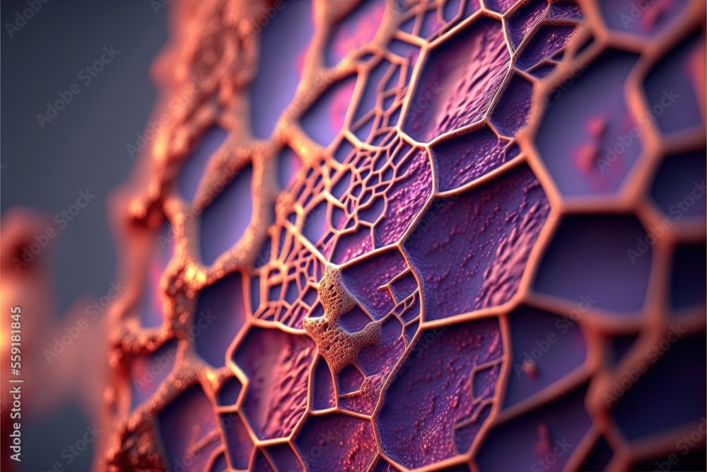 a close up of a purple and red object with a blurry background of a ...