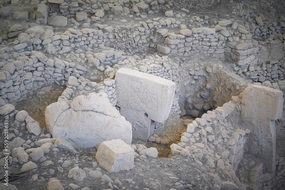 Different views of the oldest temple of human history gobeklitepe, old ...