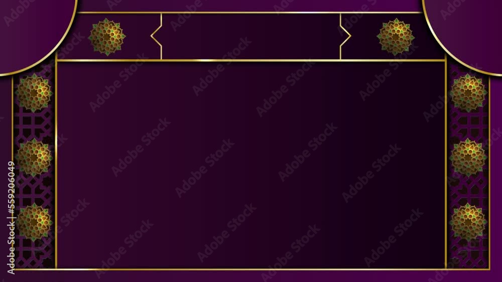 animated islamic background For Quranic recitations , islamic template ...
