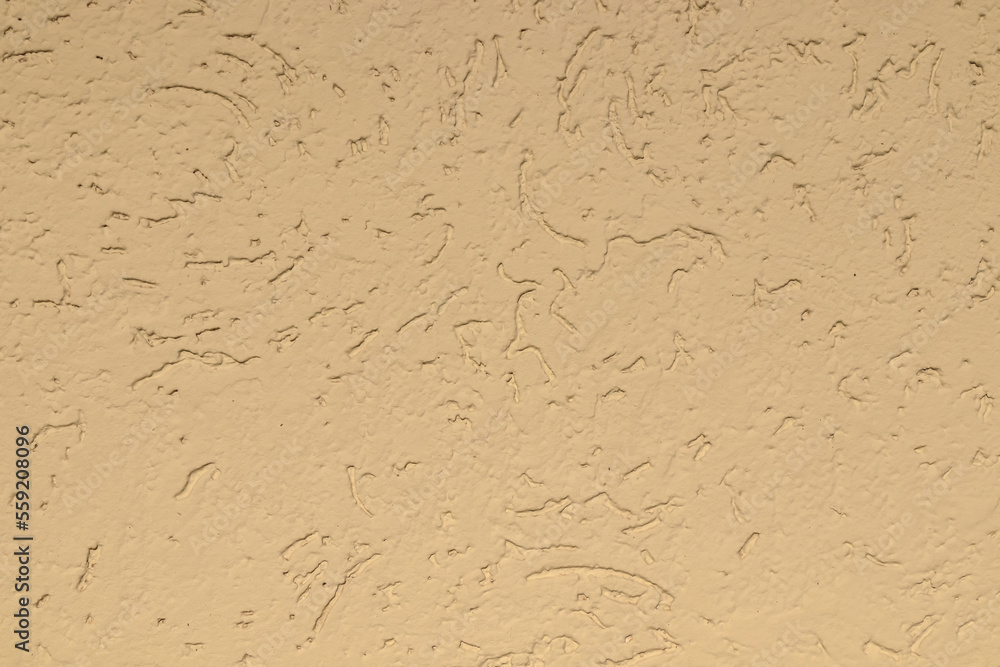 Surface puttied with decorative putty as a background. Preparation of ...