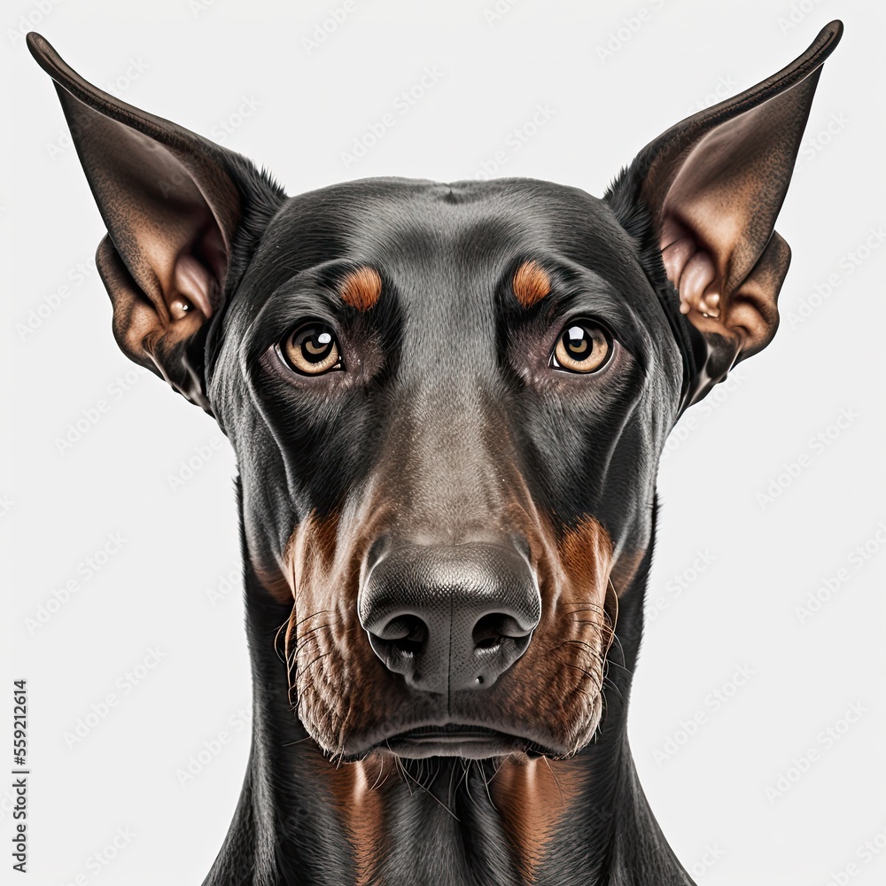 White Doberman Pinscher Puppy
