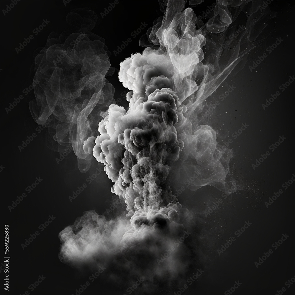 Photorealistic smoke photoshop effect. png texture, design asset, high ...