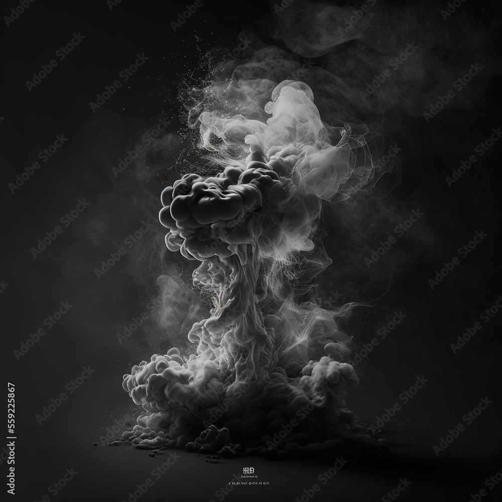Photorealistic smoke photoshop effect. png texture, design asset, high ...
