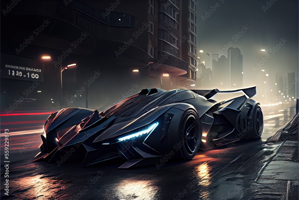 Futuristic car design with state-of-the-art technology.Generative AI ...