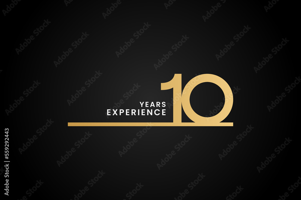 10 Years experience or Best 10 Years experience vector illustration. Logos 10 years experience ...
