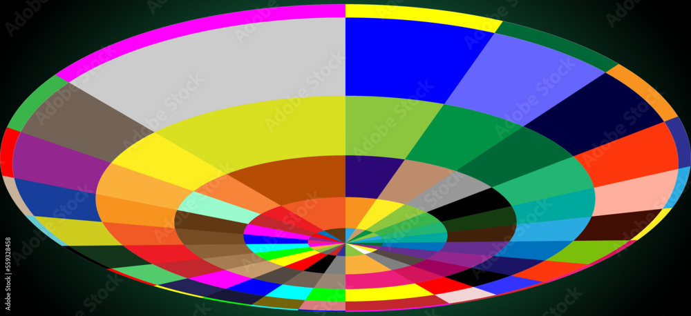 rainbow color wheel Stock Vector | Adobe Stock