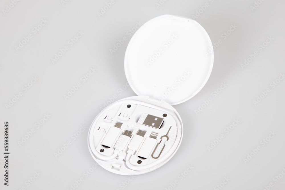 box adapter cables flexible wires with usb different types connectors ...