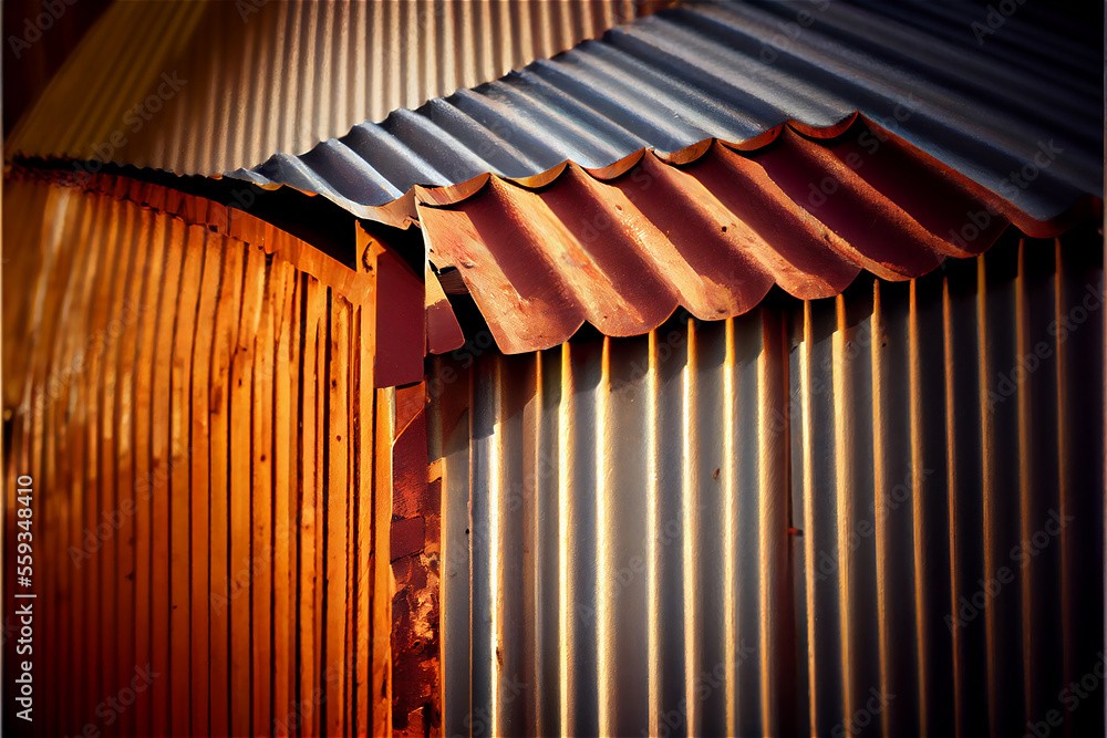 corrugated iron background in a rusty state ideal for backgrounds and ...