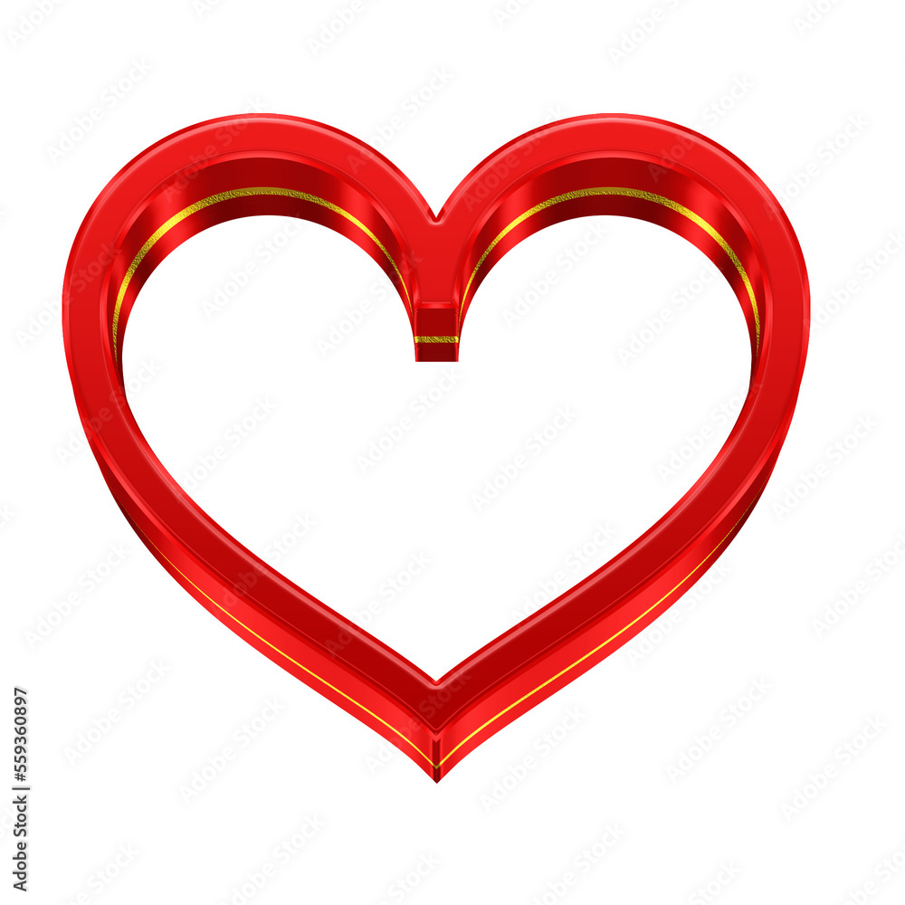 Red Gold 3D alphabet set, includes font or letters in uppercase and ...