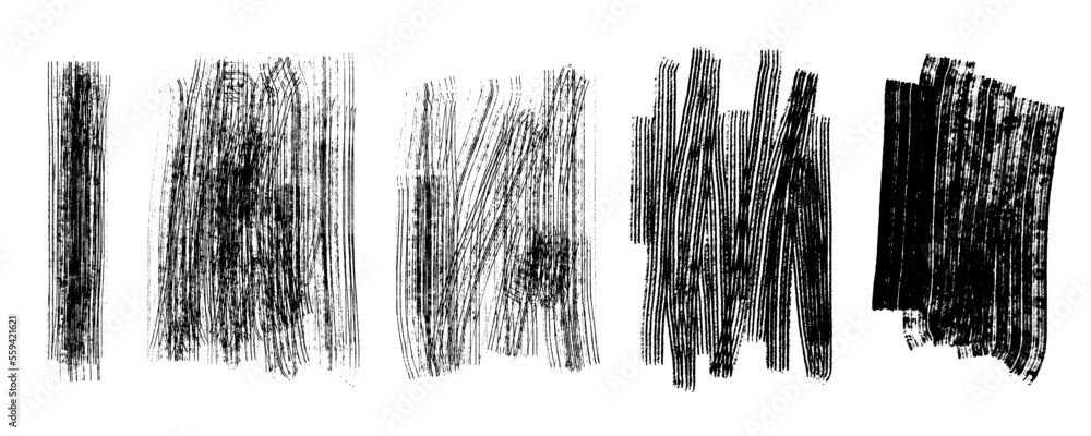 Grunge, ink scratch texture. High quality vector illustration. Isolated ...