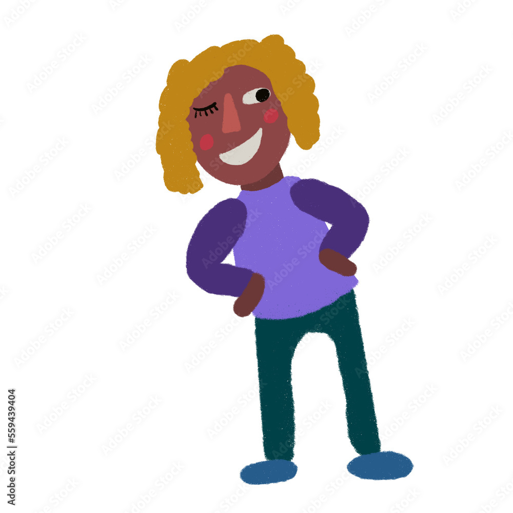 tricky cartoon transparent teenage girl png Stock Illustration | Adobe ...