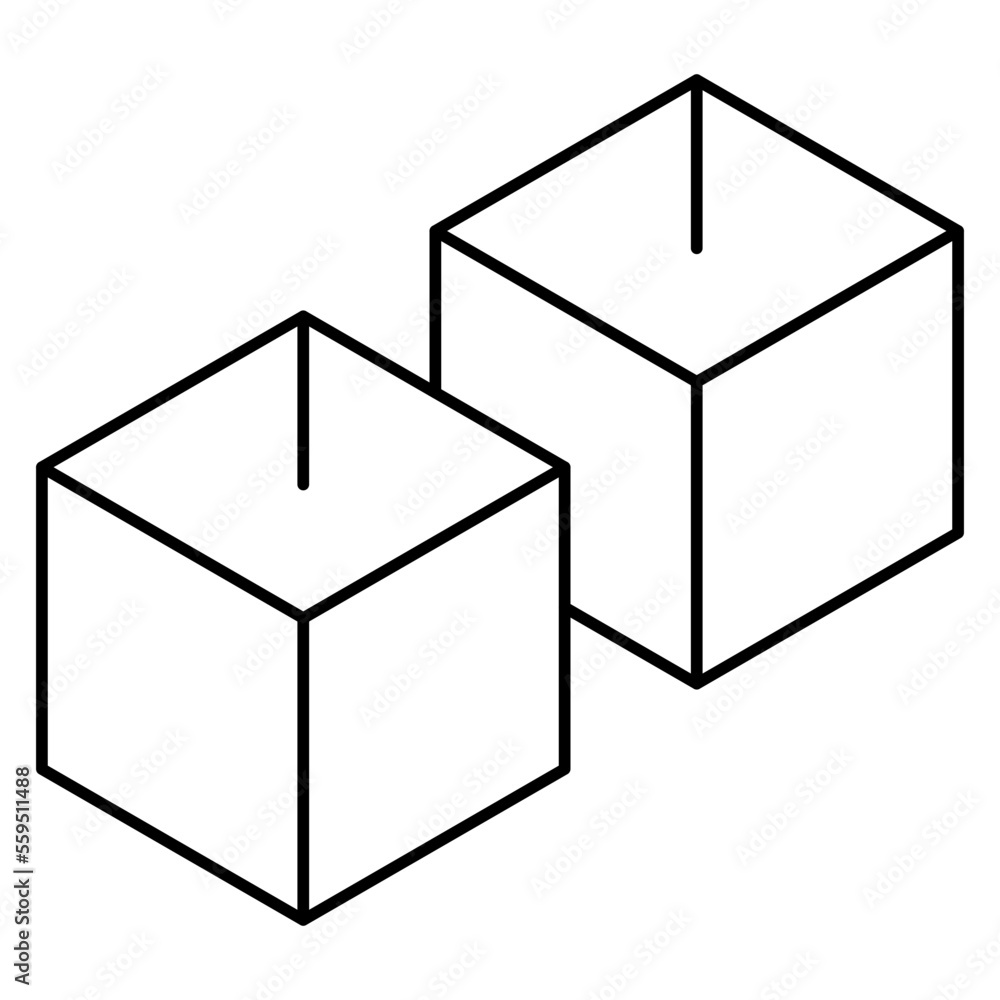 Vetor de 3D-Modeling Isolated Silhouette Solid Line Icon with 3d-modeling, 3d, 3d-model, cube ...