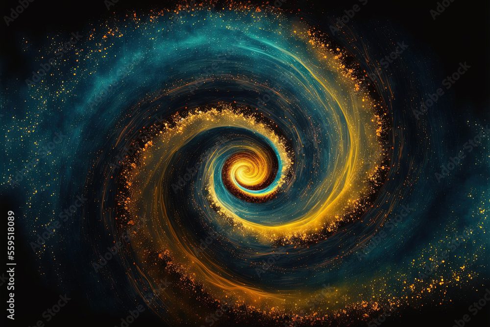 Golden Spiral Galaxy