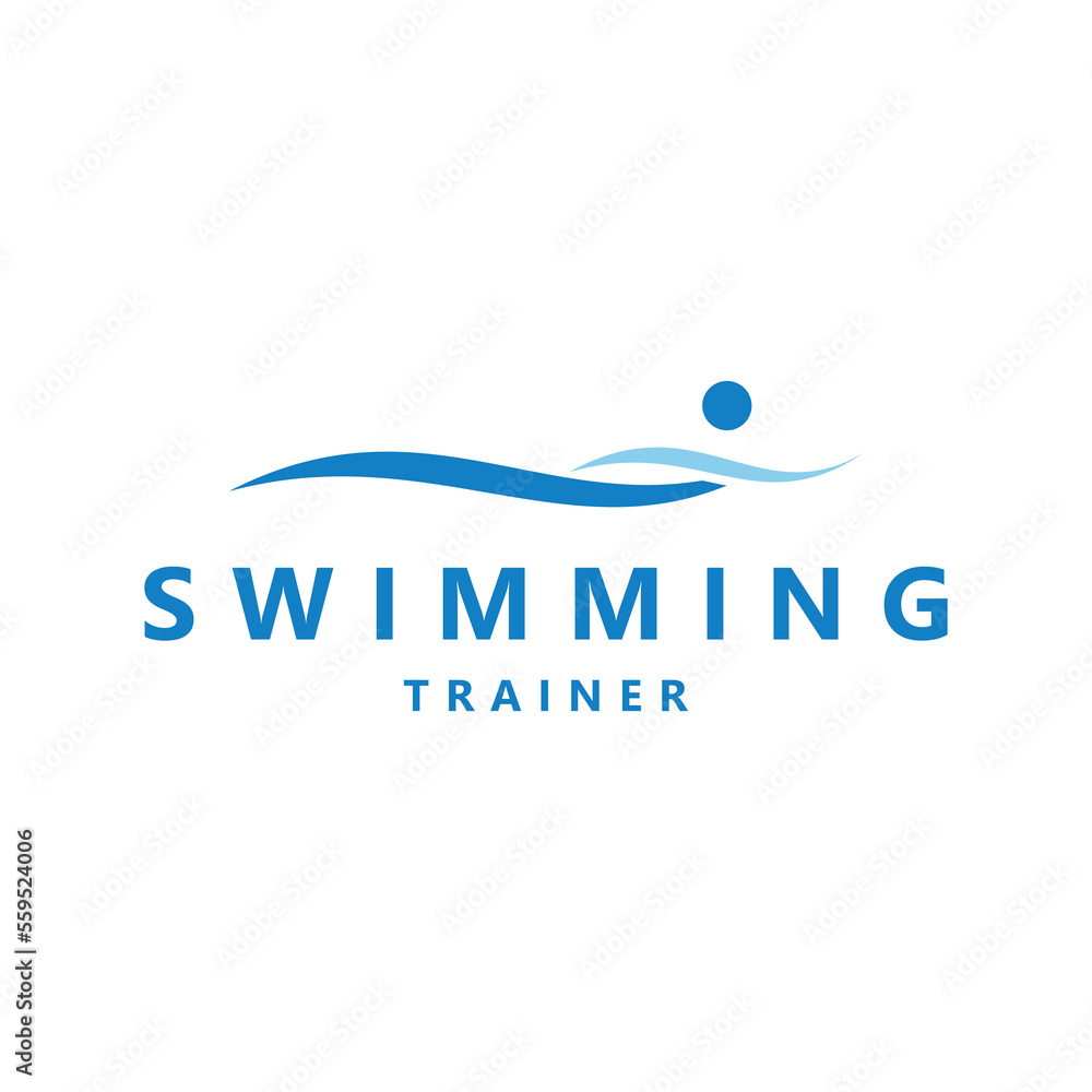 Swim Training Logo Design, a modern and sleek representation of aquatic ...