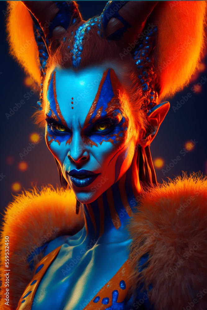 Fantasy Scary Creature Witch Stock Illustration | Adobe Stock