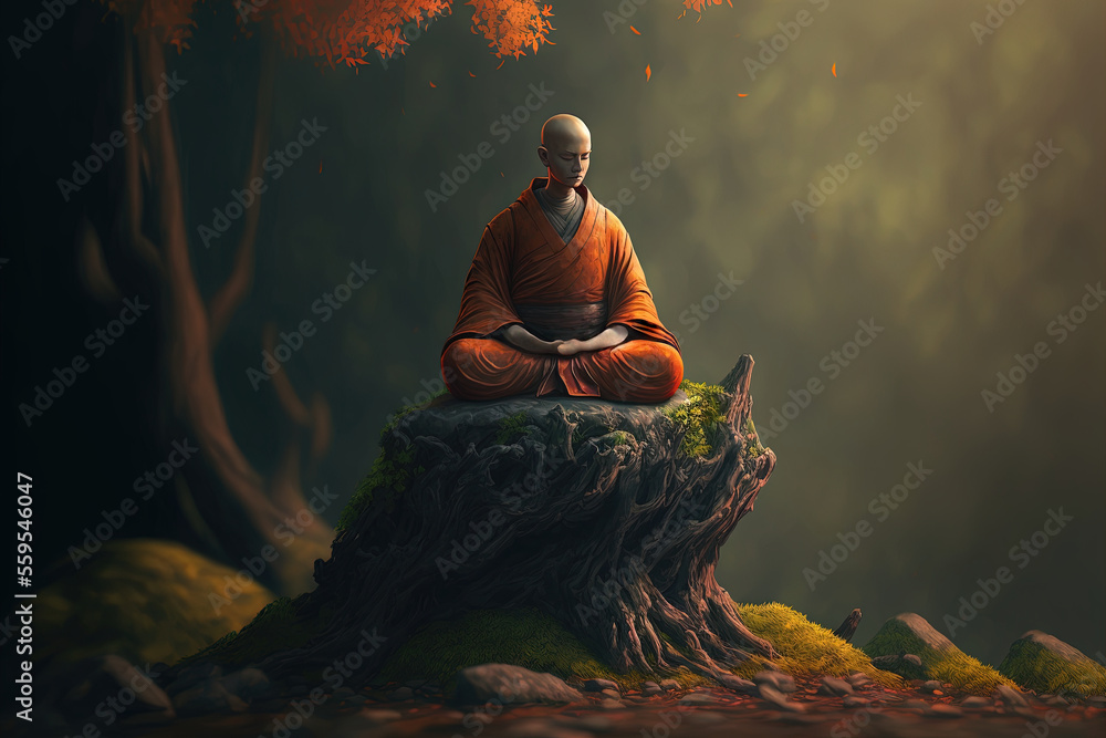 Meditation Monk