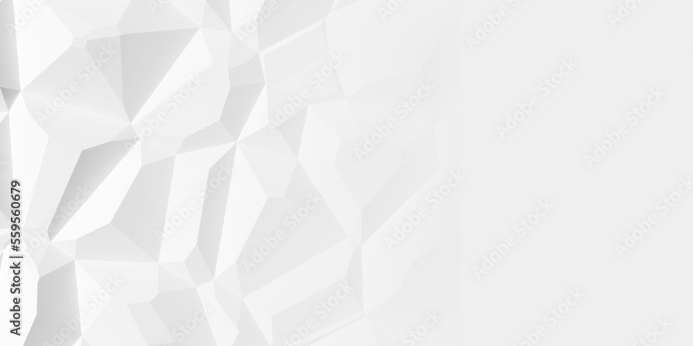 Random shifted white polygon geometrical prism structure pattern ...