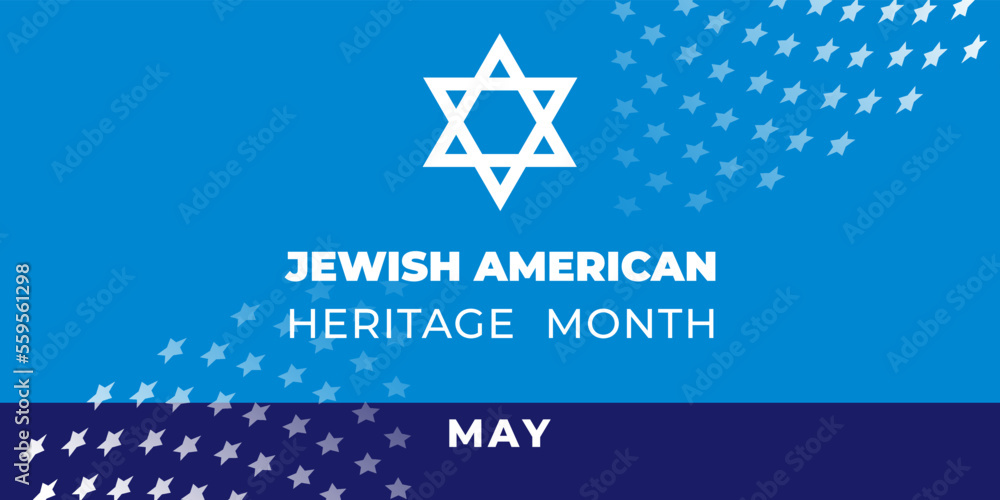 Jewish American Heritage Month. Vector banner, poster for social media ...