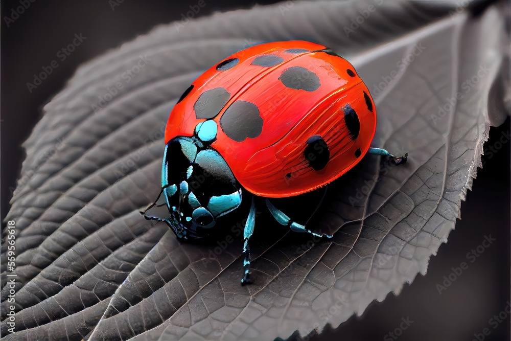 Selective color image of a bright and vibrant butterfly on grayscale ...