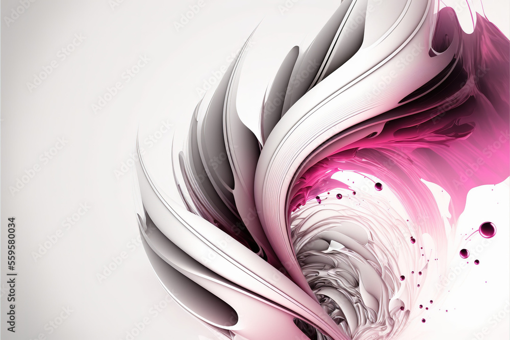 pink 3d design background structure on white background, created with ...