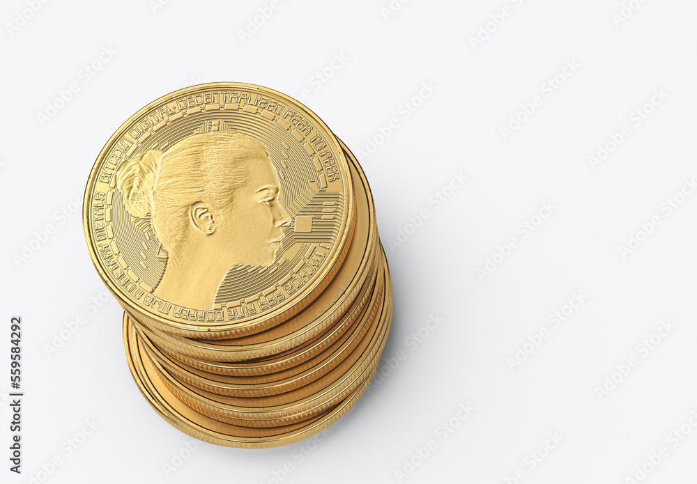 Custom Gold Coin Mockup Stock Template | Adobe Stock