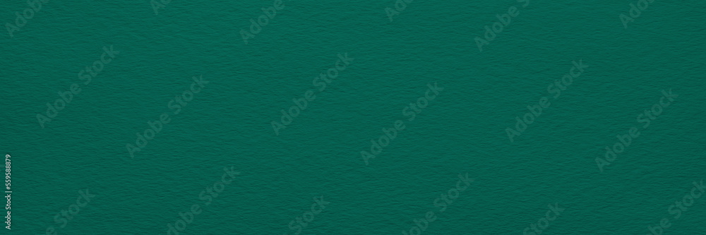 abstract dark green wide panorama background on texture canvas or paper ...