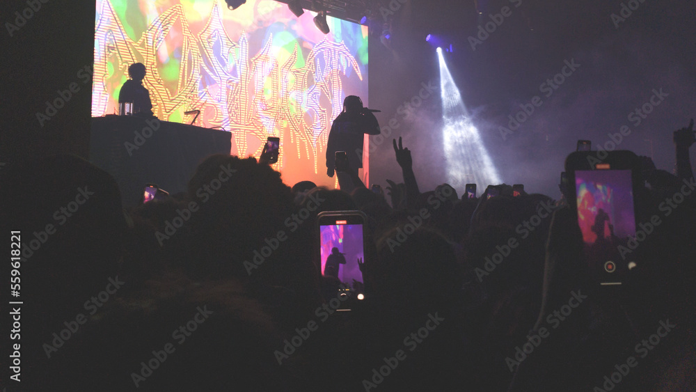 Rap concert Destroy lonely Stock Photo | Adobe Stock