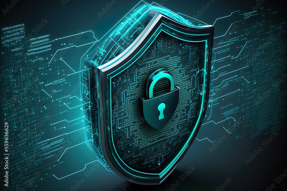 security and privacy concepts for data the lock symbol and internet ...