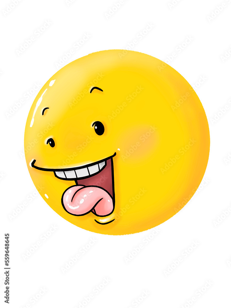 round cartoon face and various shapes show facial expressions and ...