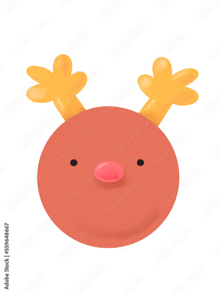 round cartoon face and various shapes show facial expressions and ...