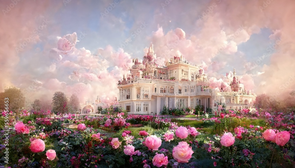 Victorian-style royal palace that looks like it was from a fairy tale ...