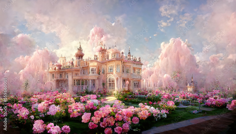 Victorian-style royal palace that looks like it was from a fairy tale ...