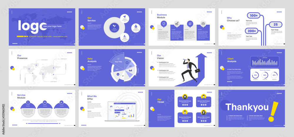 Presentation slides Stock Vector | Adobe Stock