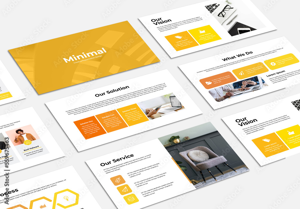 Business Corporate Presentation with Editable Elements Stock Template ...