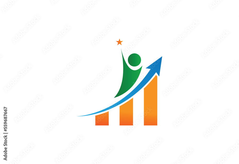 Success people logo template design. leadership logo concept. healthy ...