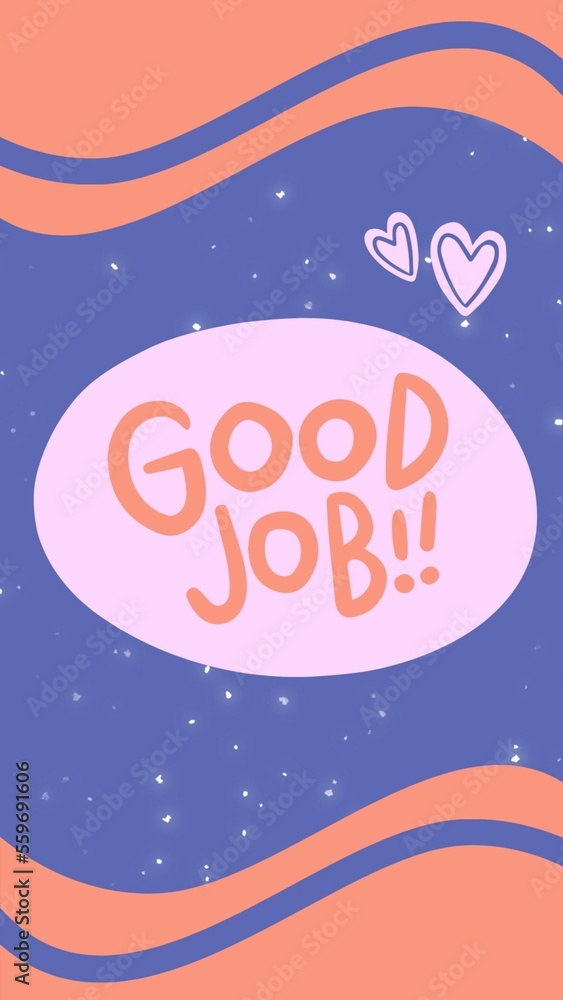 Good job card ilustração do Stock | Adobe Stock