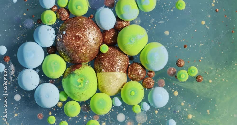 Organic Microscopic Pathogen Bacteria Abstract Fluid Art Liquid ...