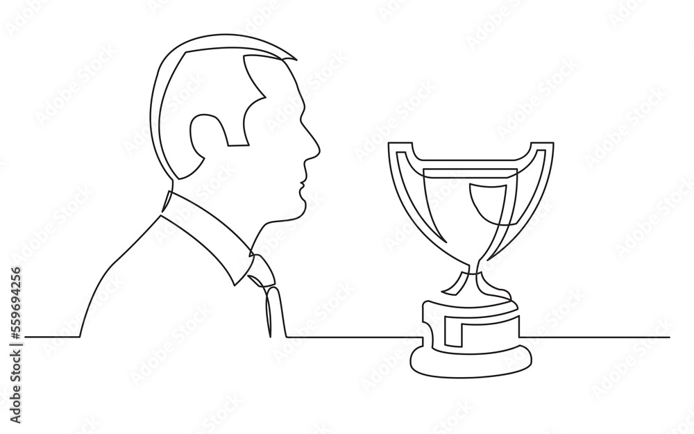 profile portrait of businessman thinking about winning prize PNG image ...