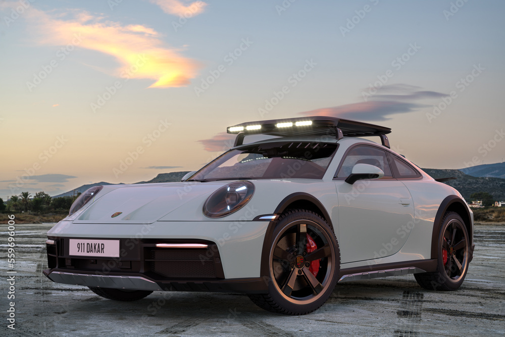 Porsche 911 Dakar: Porsche's iconic off-road version Stock Photo ...