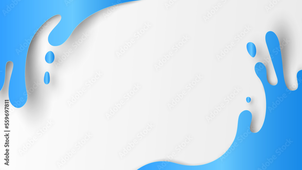 Water splashing on white background. Water splash with blank space ...