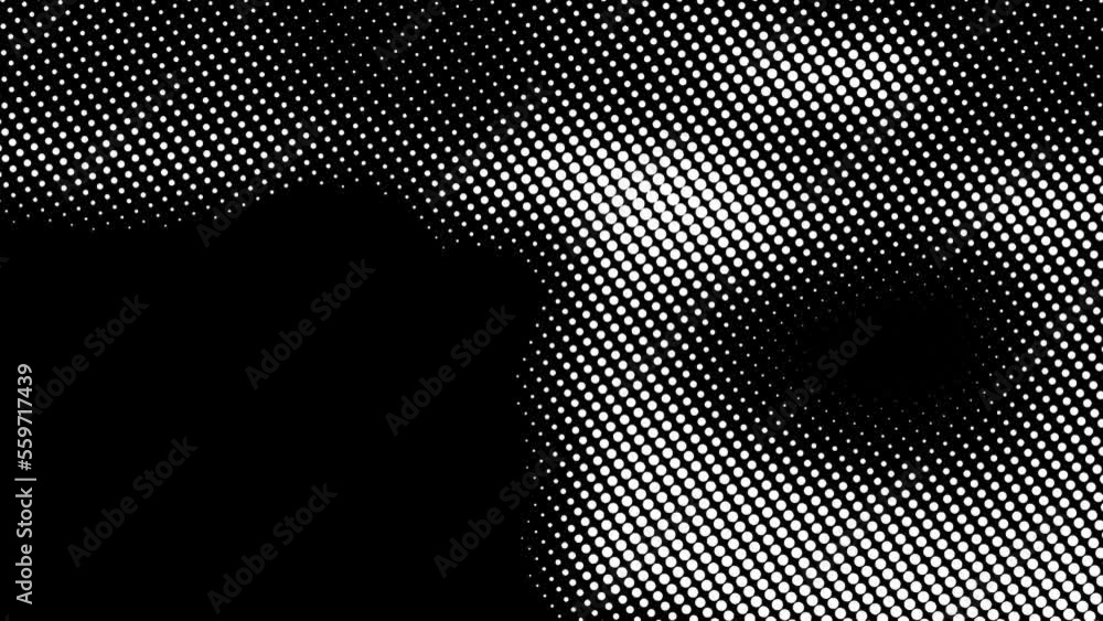 Halftone dot seamless animated background. Grunge animation. Comic ...