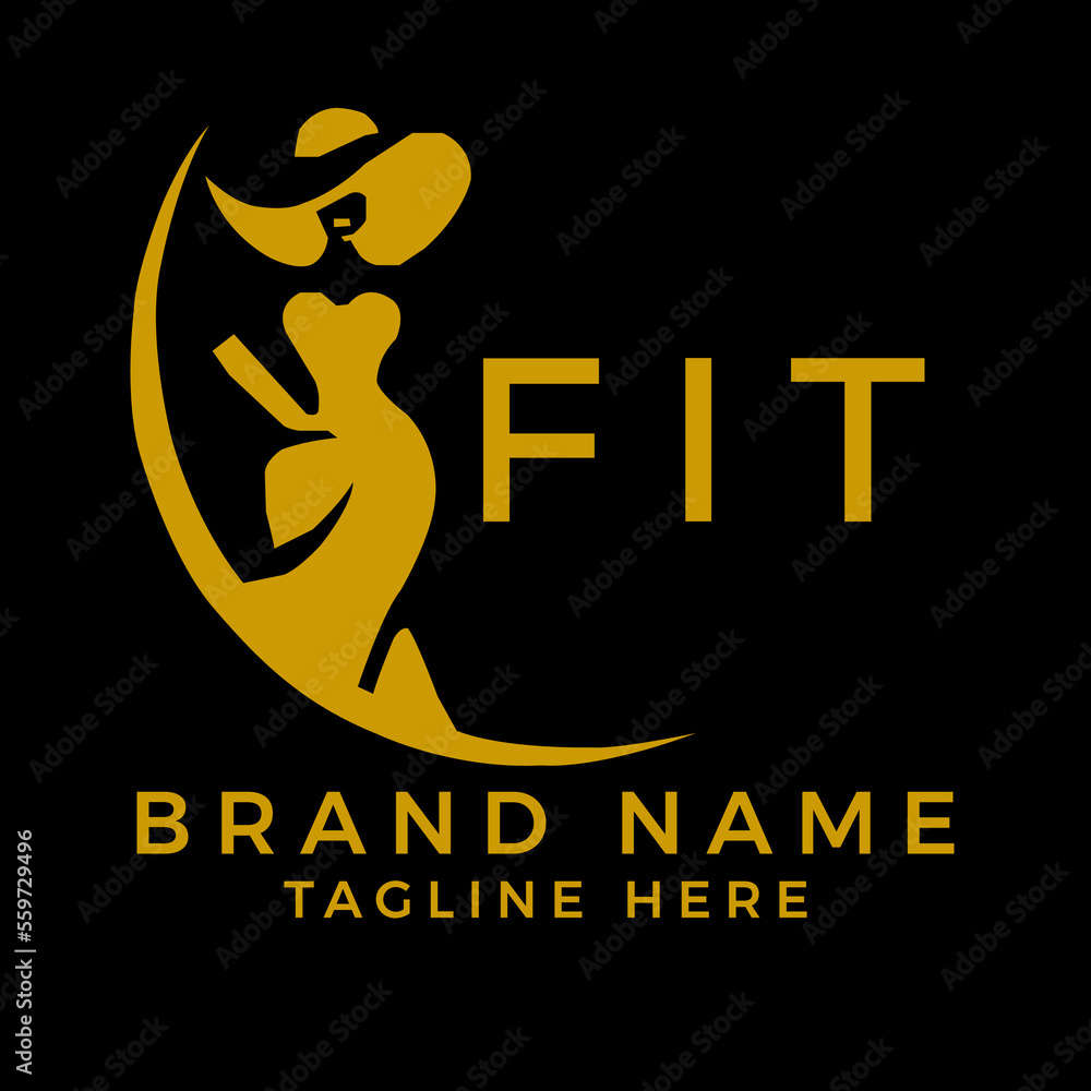 FIT fashion logo. FIT Beauty fashion house. modeling dress jewelry. FIT ...