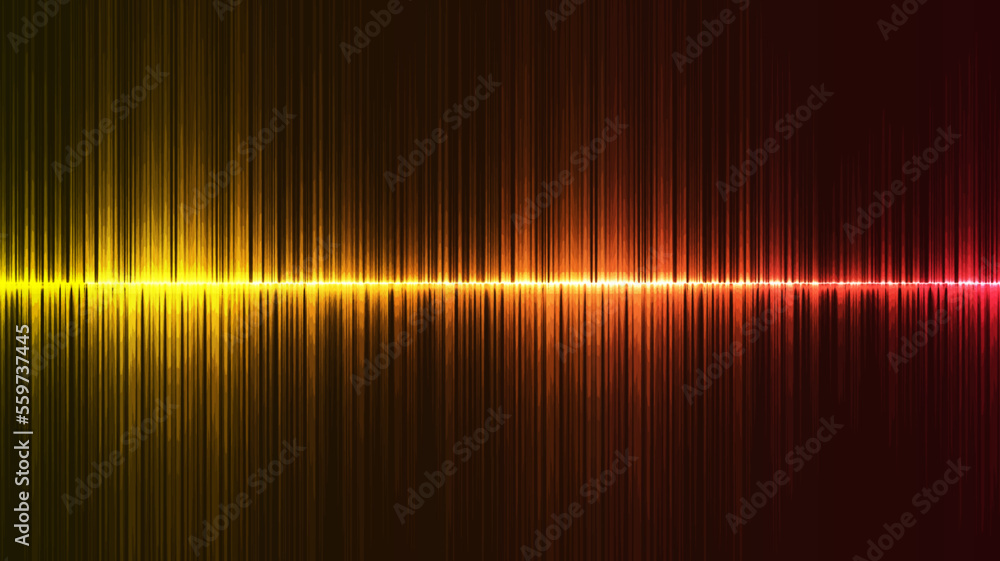 Golden Radio Sound Wave Background,technology and earthquake wave ...