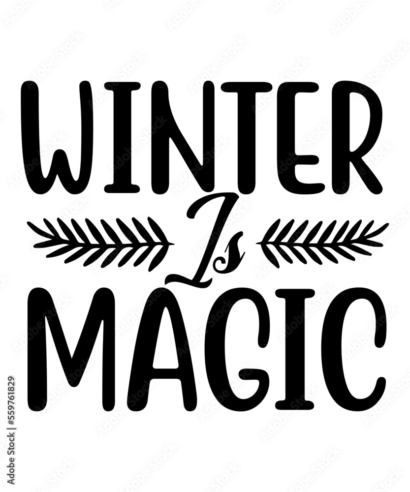 Winter Svg Bundle, Holiday Svg, Snow Svg, Sweater Weather Svg, Winter ...