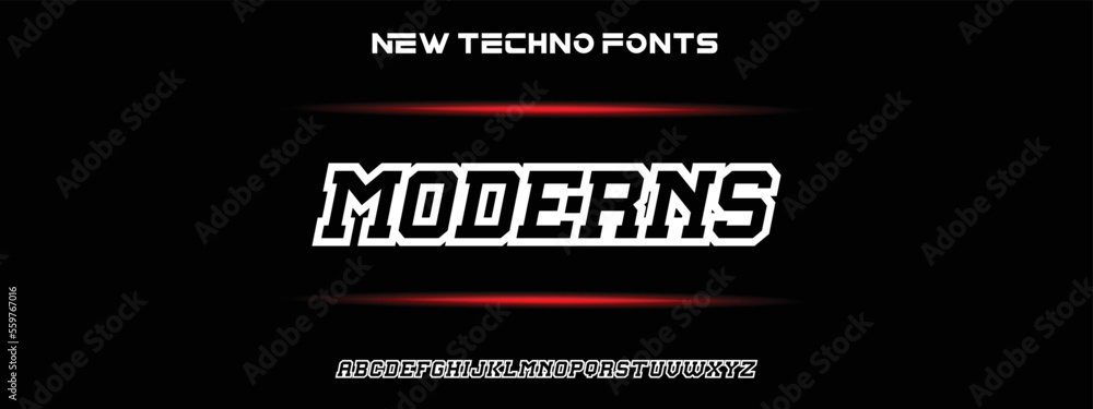 MODERNS Lettering Fashion Designs. Modern elegant alphabet letters font ...